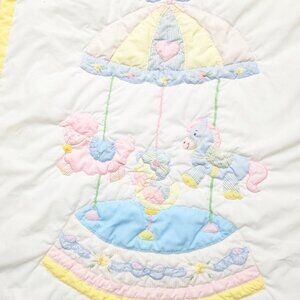Baby Togs | Bedding | Vintage Baby Togs Baby Blanket Pastel Carousel ...
